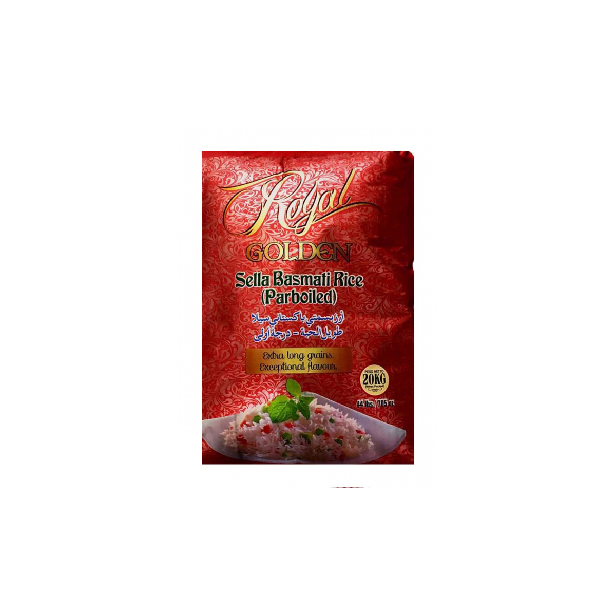 PARBOILED ROYAL GOLDEN RICE 4X5KG - FreshTropical