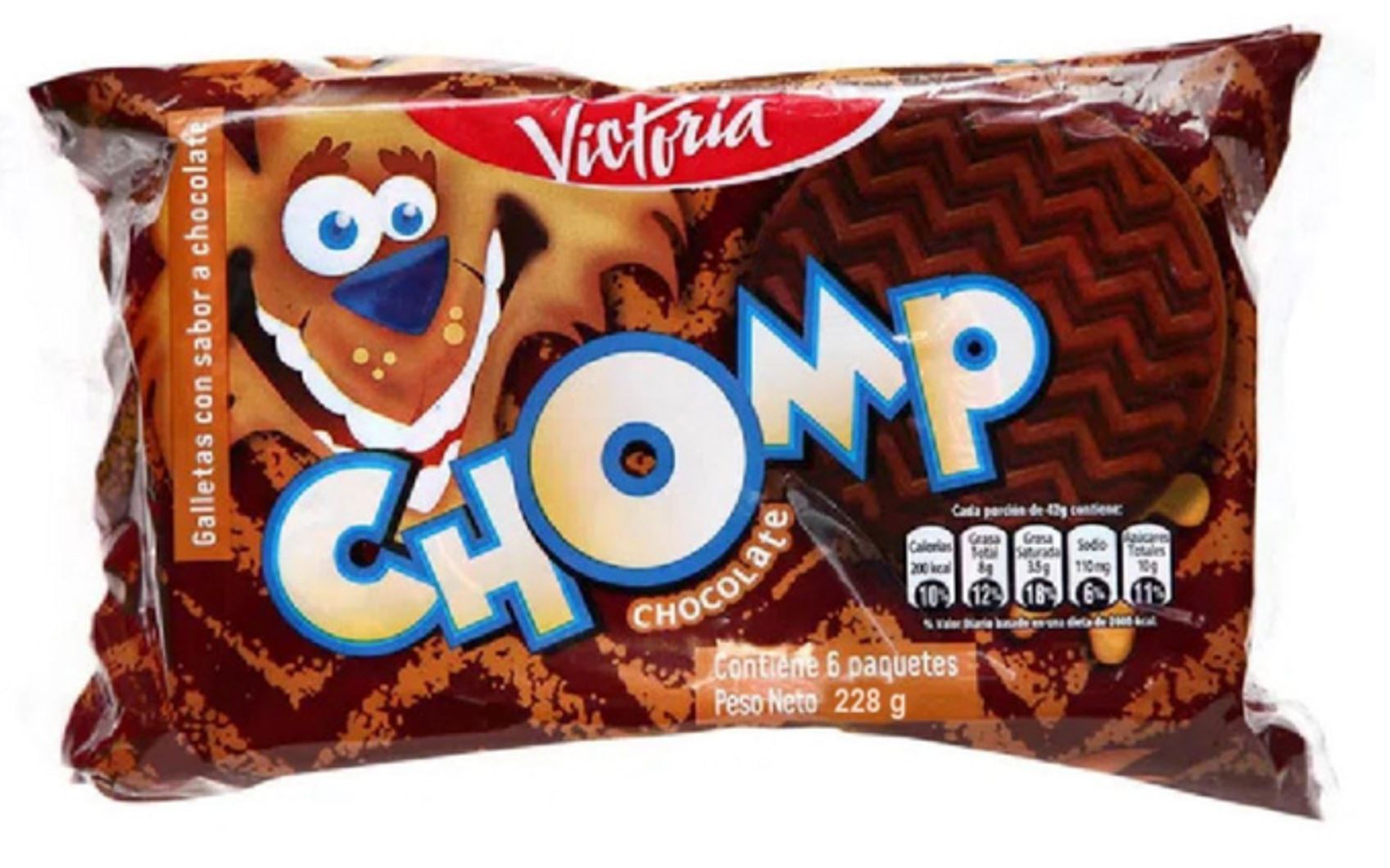 GALLETA CHOMP CHOCOLATE (6x38g) 228G - FreshTropical