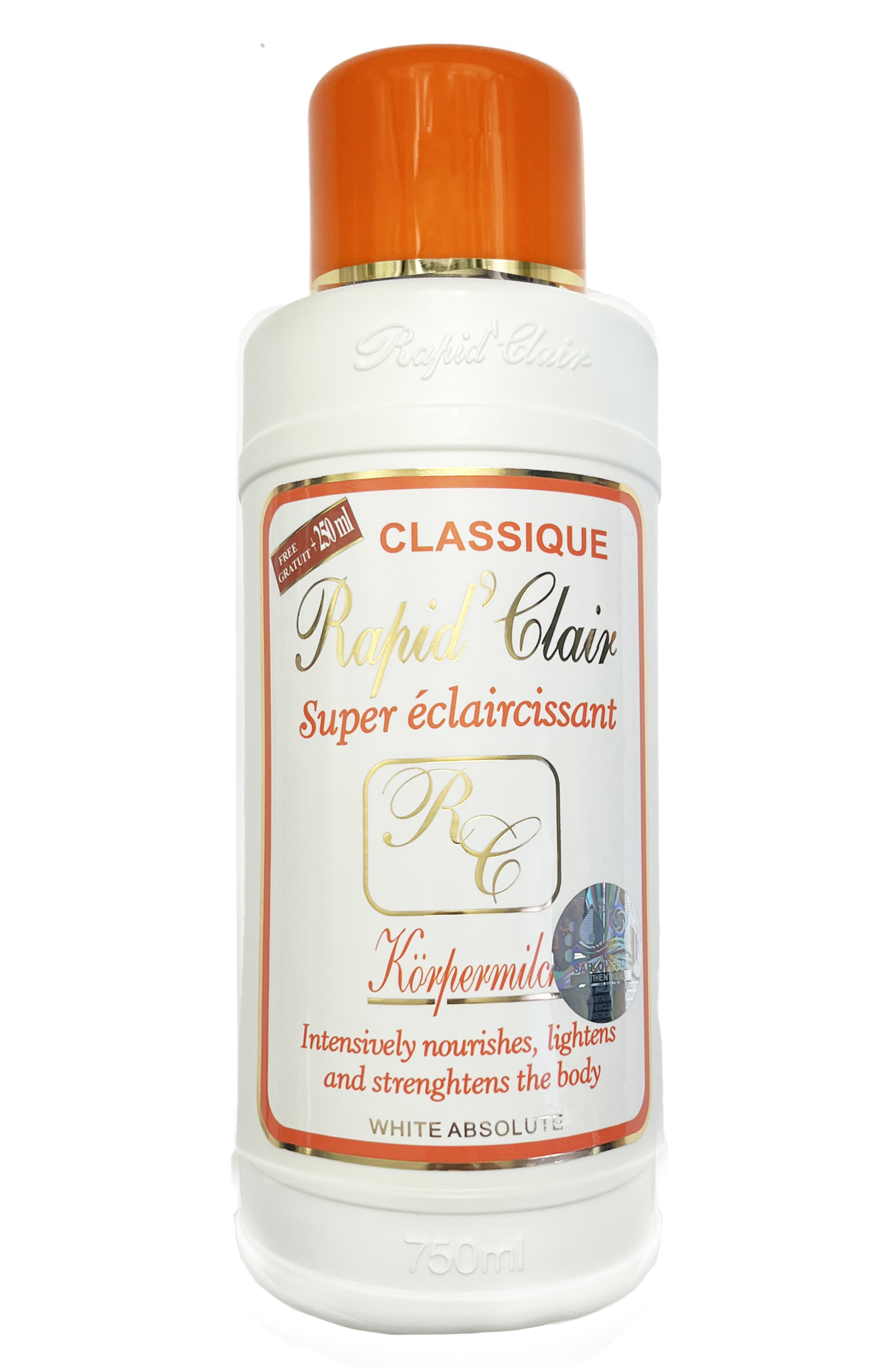 RAPID CLAIR BODY MILK CLASSIC 750ML - FreshTropical