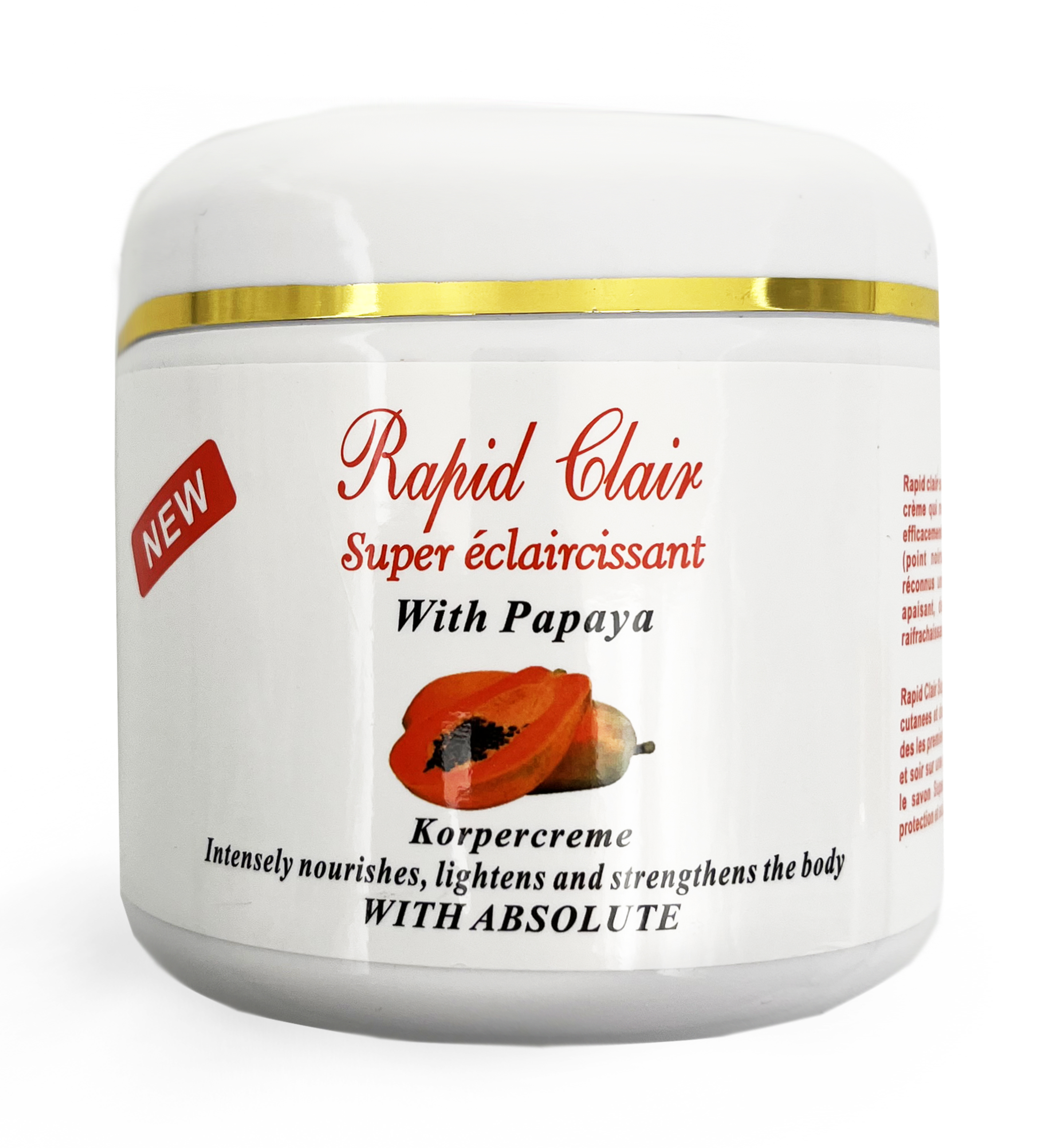 RAPID CLAIR CREAM PAPAYA 500G - FreshTropical