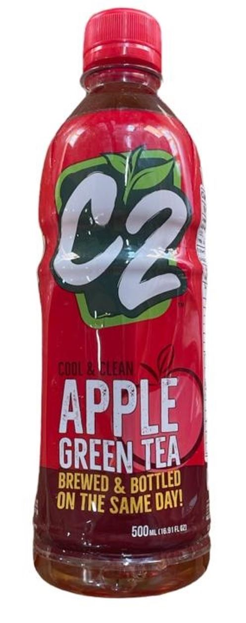PH C2 APPLE GREEN TEA 24X500ML - FreshTropical