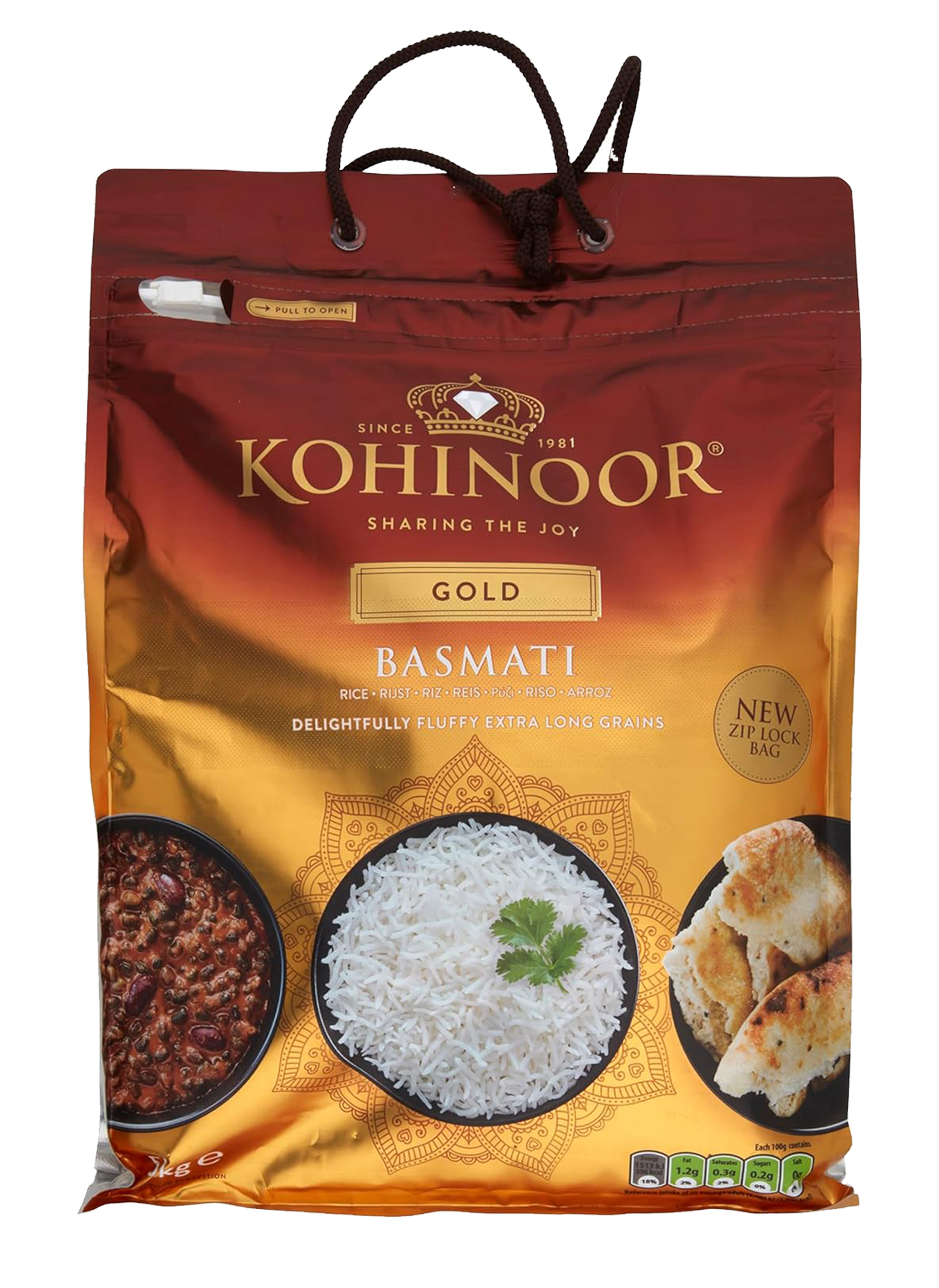 KOHINOOR GOLD BASMATI RICE 5KG - FreshTropical