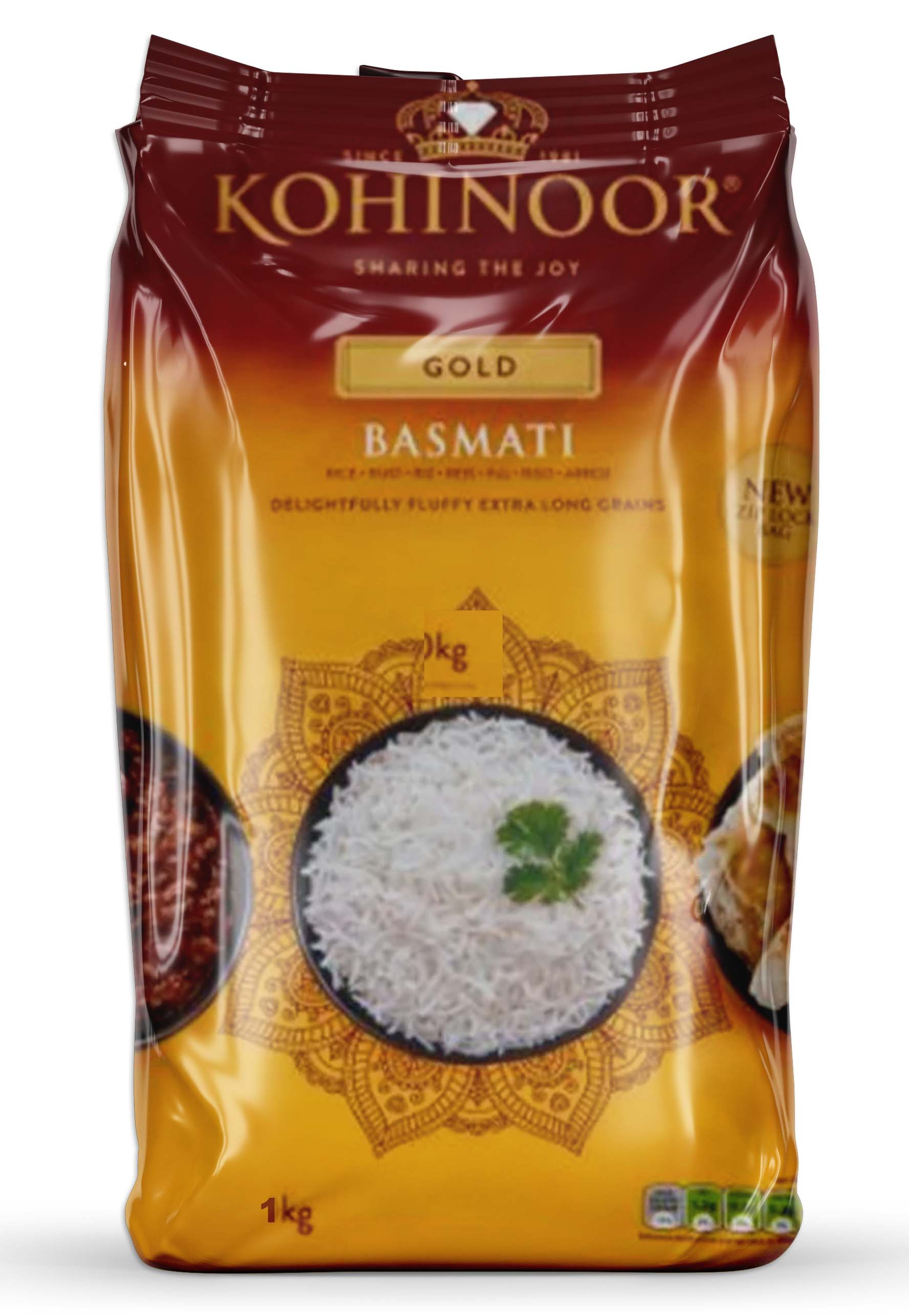 KOHINOOR GOLD BASMATI RICE 6X1KG - FreshTropical