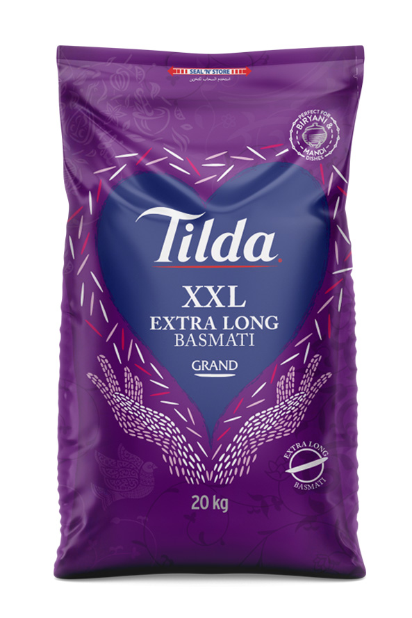 TILDA GRAND XL BASMATI WHITE RICE 20KG - FreshTropical