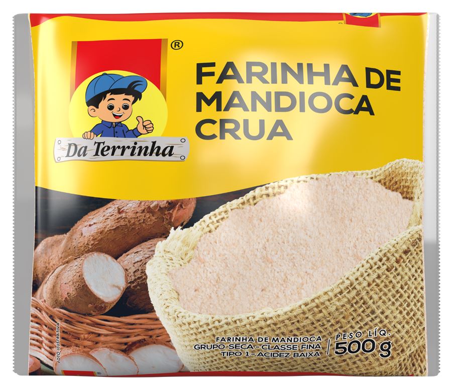 TERRINHA FARINA MANDIOCA CRUA 12X500G - FreshTropical