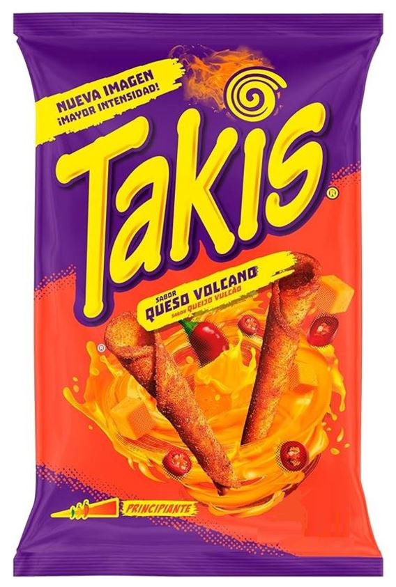CHIPS TAKIS QUESO VOLCANO 18X90G - FreshTropical