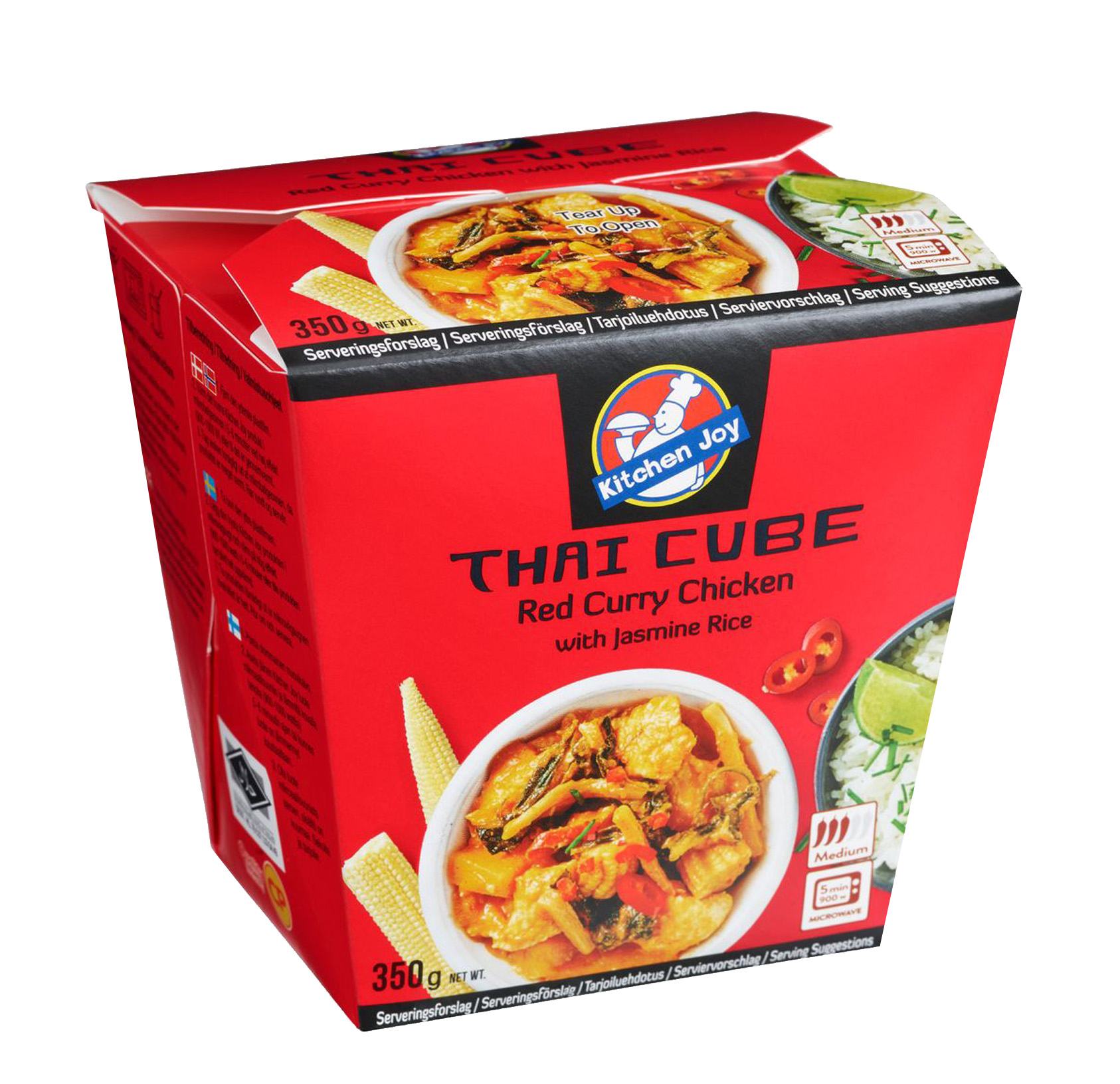 THAI CUBE REDCURRY CHICKEN W/RICE 6X350G - FreshTropical