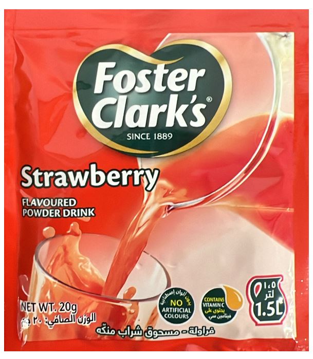 FOSTER CLARKS BEBIDA PWD FRESA 15X20G - FreshTropical