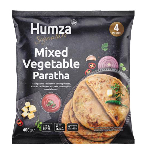 HUMZA MIXED VEGETABLE PARATHA 12X400G - FreshTropical