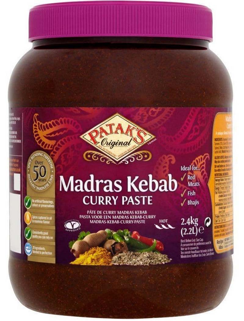PATAK MADRAS KEBAB PASTE 2X2400G - FreshTropical