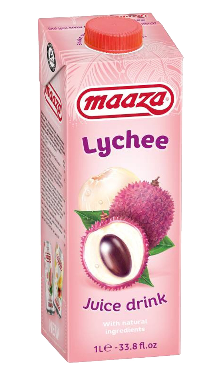 MAAZA TETRAPAK LYCHEE 12X1LT - FreshTropical