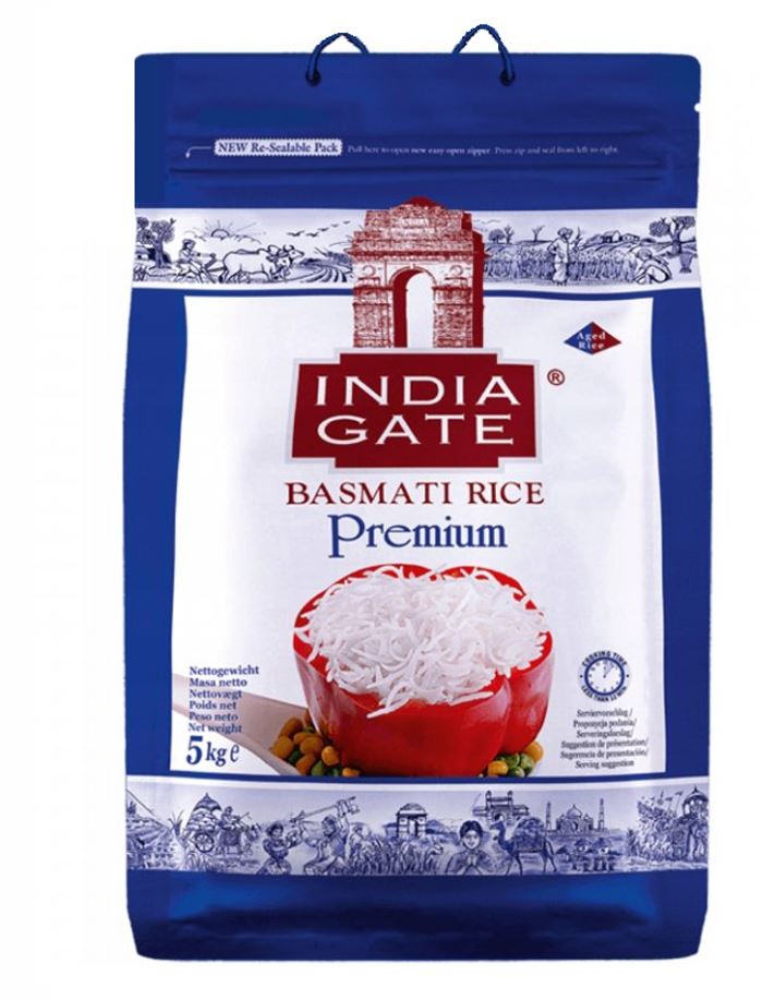 BASMATI INDIA GATE PREMIUM RICE 4X5KG - FreshTropical