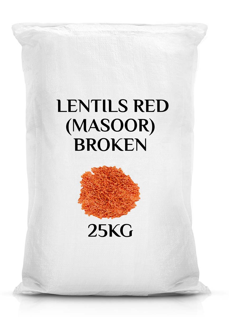 LENTILS RED SPLIT 25KG - FreshTropical