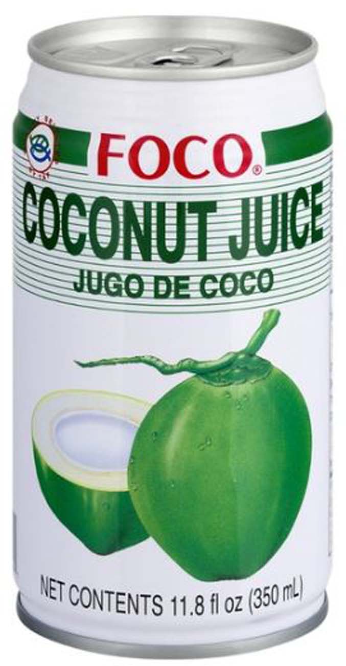FOCO COCONUT JUICE 24X350ML - FreshTropical
