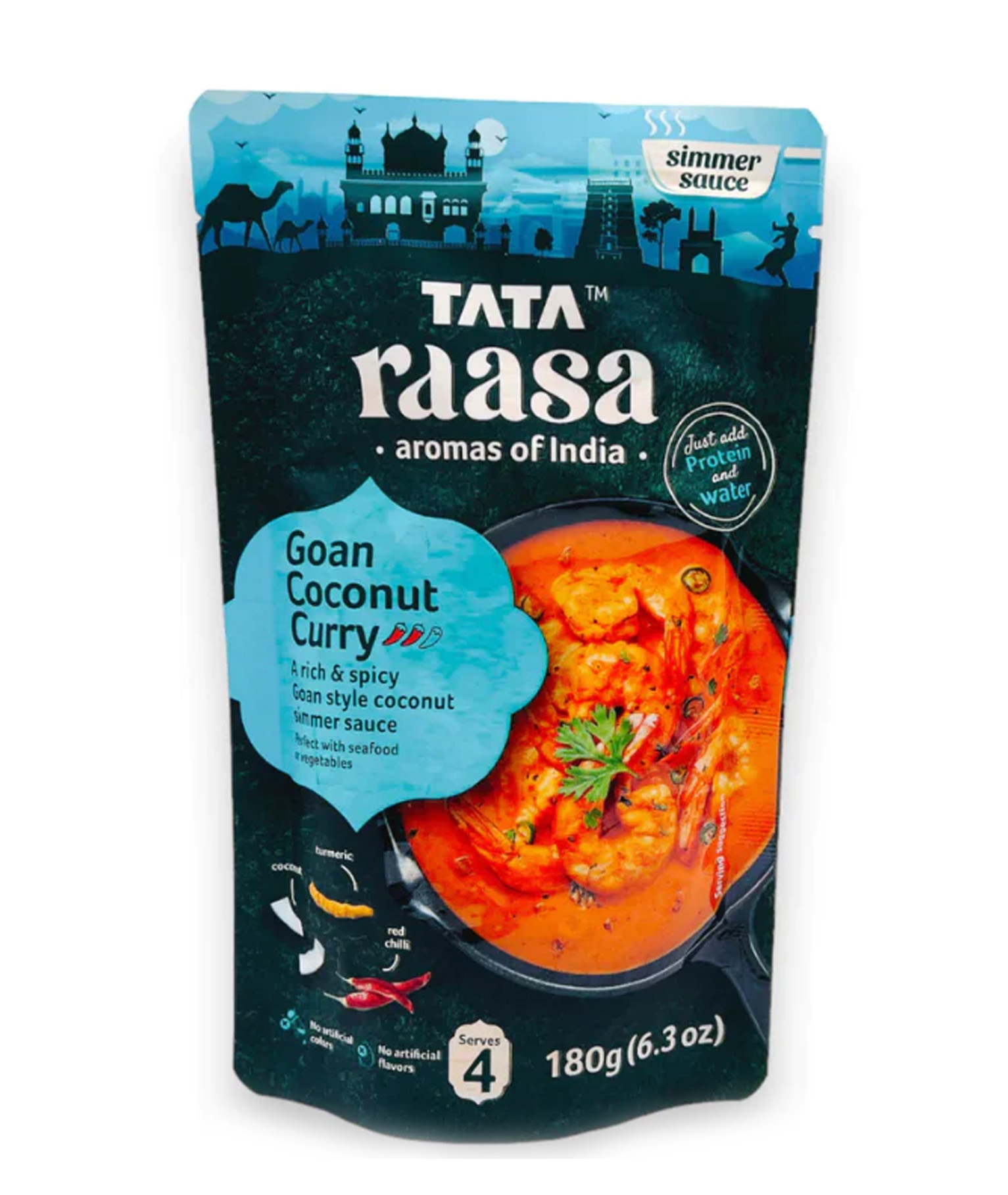 RTE TATA COCONUT CURRY 12X180G - FreshTropical