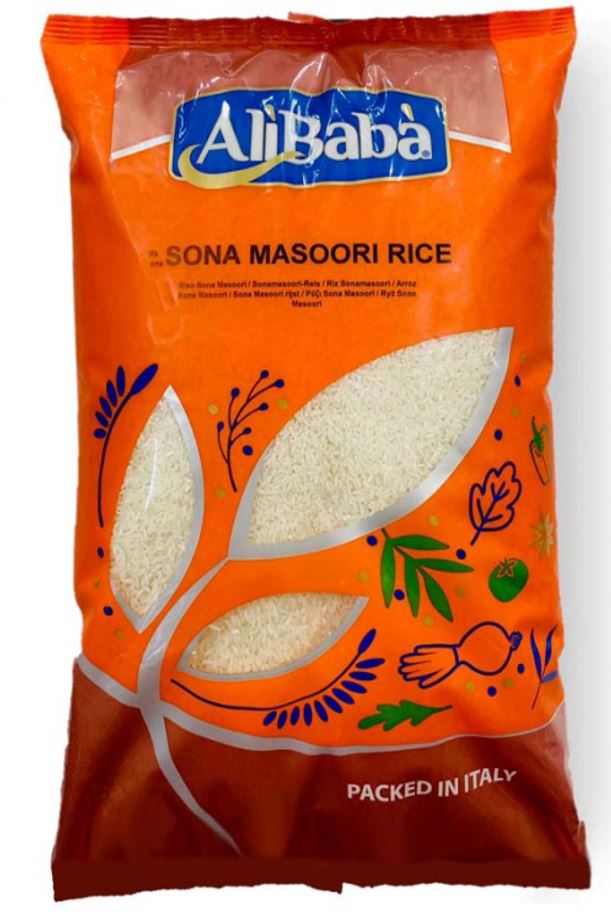 S.I ALI BABA SONA MASOORI RICE 12X1KG - FreshTropical
