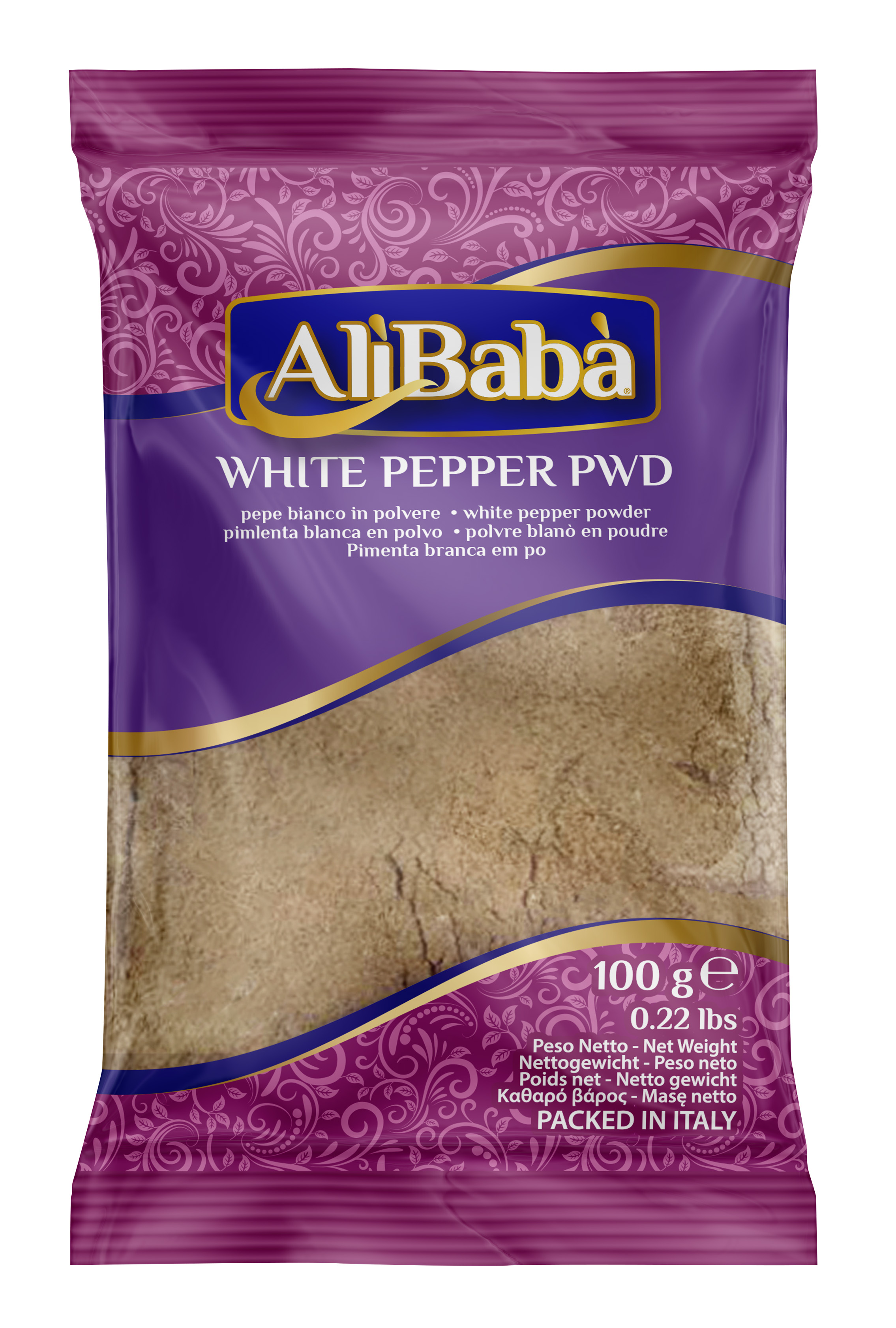 WHITE PEPPER PWD ALI BABA 20X100G - FreshTropical