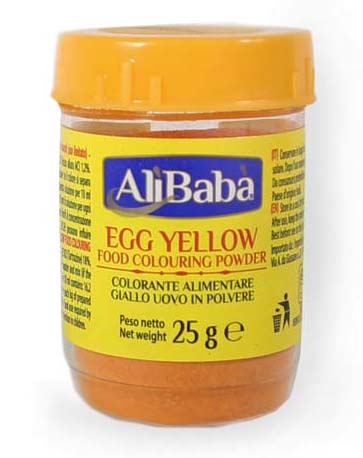 FOOD COLOUR ALI BABA YELLOW 12X25G - FreshTropical