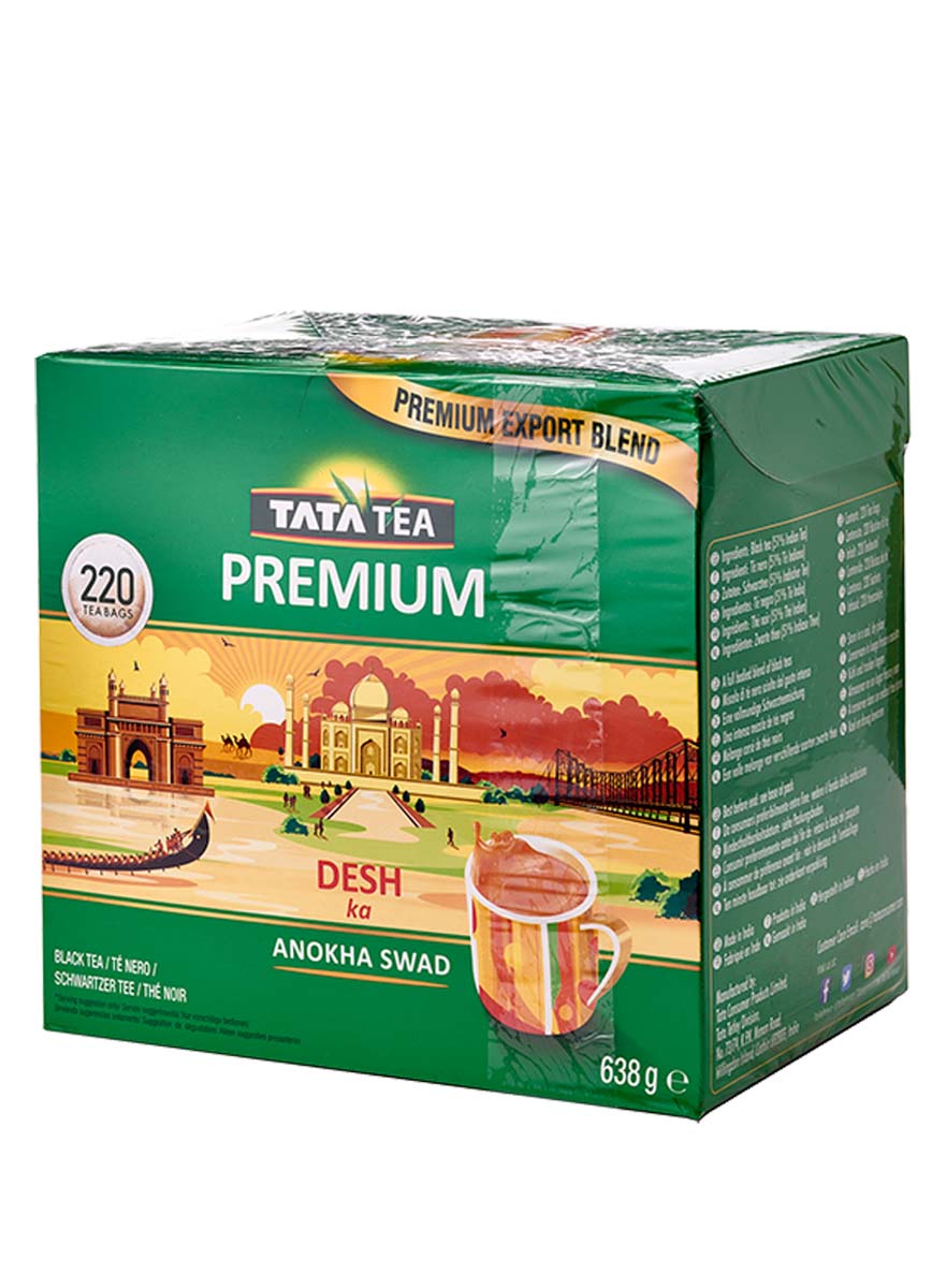TATA TEA BAGS PREMIUM 220'S 8X638G - FreshTropical