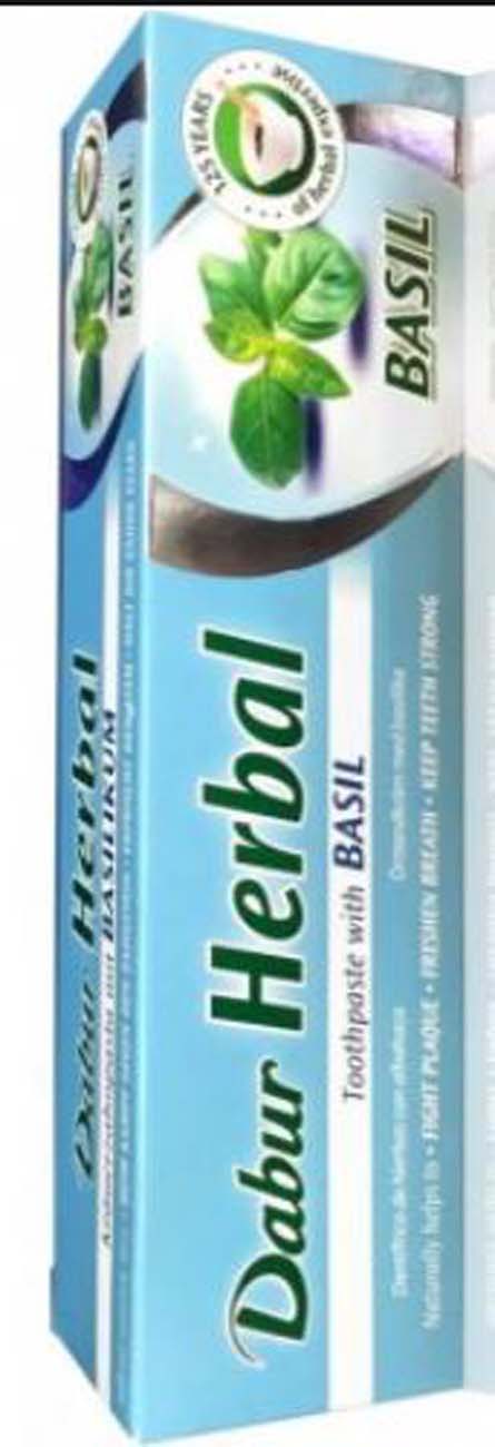 TOOTHPASTE DABUR BASIL 6X100ML - FreshTropical