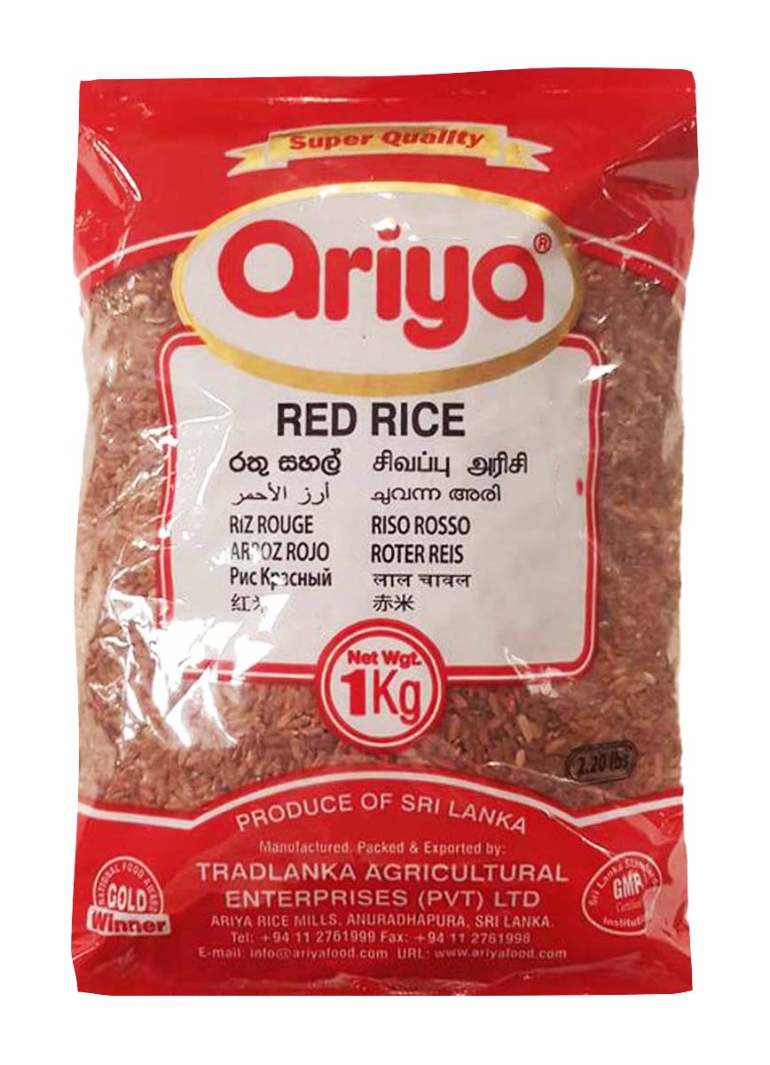 RED RAW RICE ARIYA 20X1KG - FreshTropical
