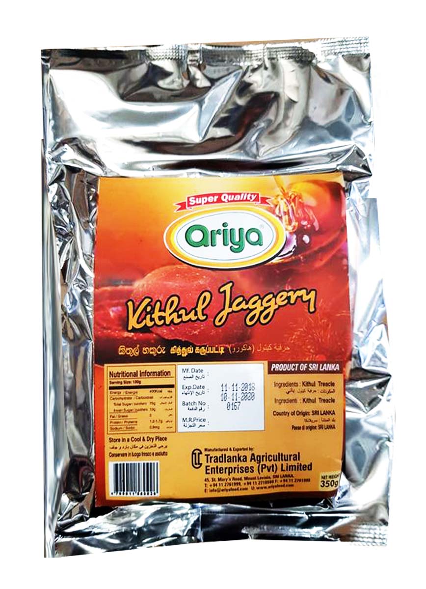 KITUL JAGGERY ARIYA 24X350G - FreshTropical