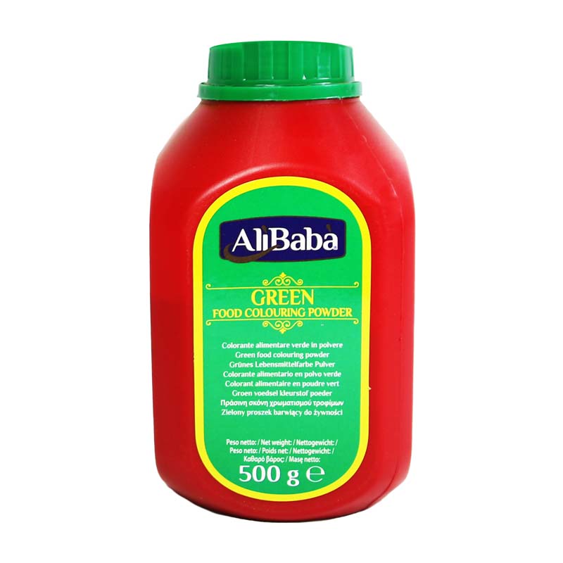 FOOD COLOUR ALI BABA GREEN 500G - FreshTropical