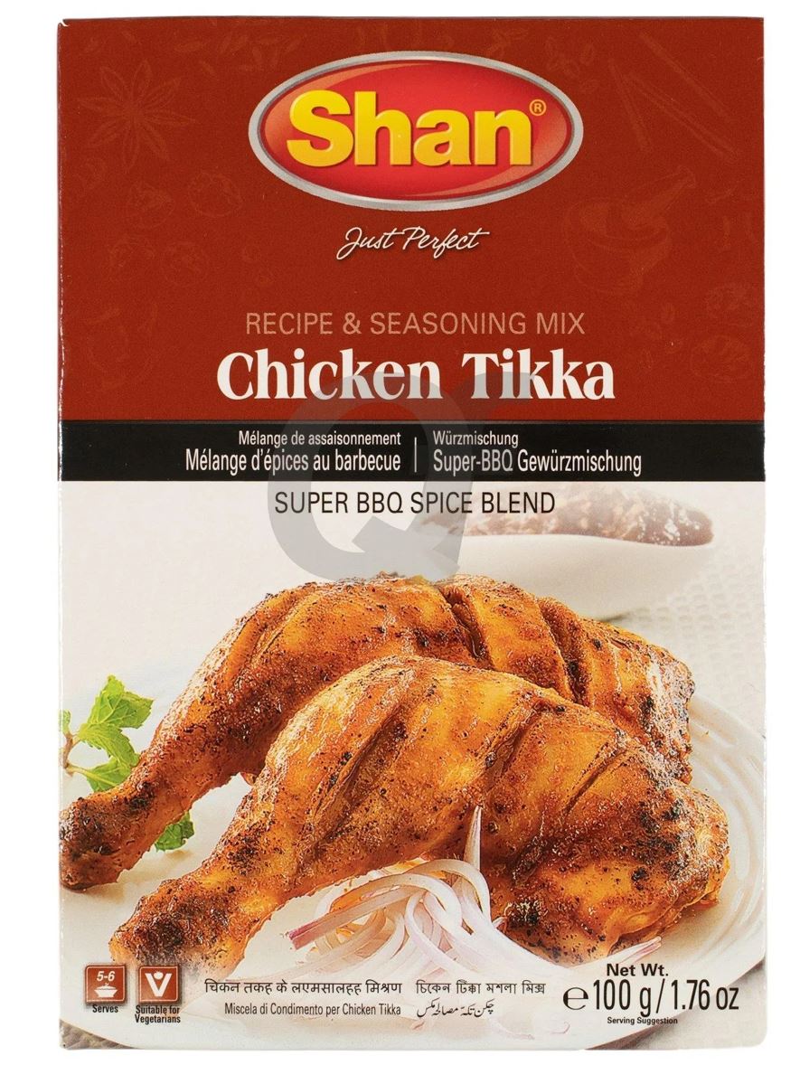 SHAN CHICKEN TIKKA BBQ MASALA 6X100G - FreshTropical
