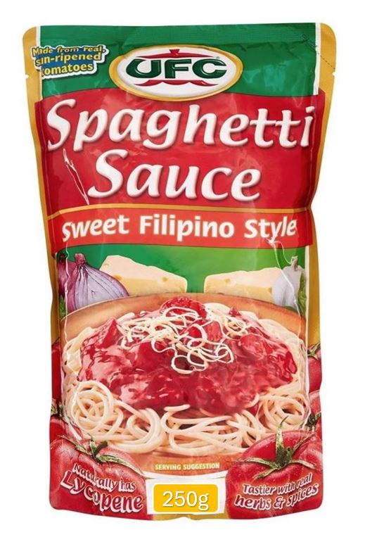 PH UFC SPAGHETTI SAUCE 24X250G - FreshTropical
