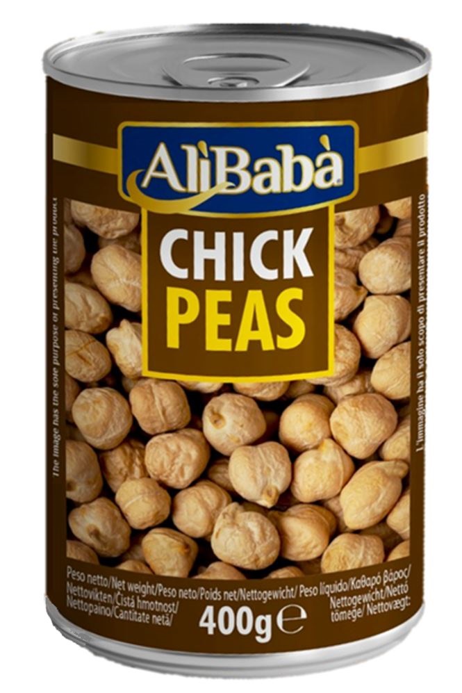 CHICK PEAS CANNED ALI BABA 12X400G - FreshTropical