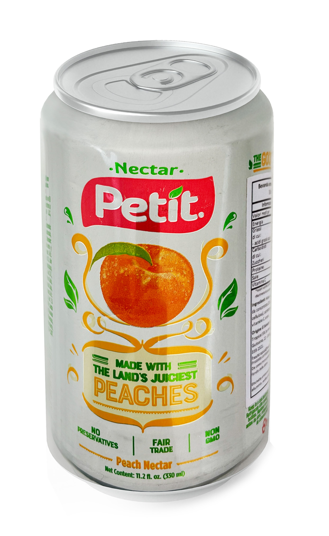 PETIT JUICE PEACH CAN 24X330ML - FreshTropical