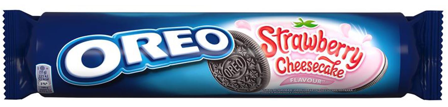 MONDELEZ OREO TUB.FRAGOLA CHEESE 16X154G - FreshTropical