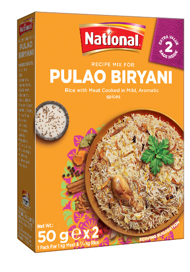 NATIONAL PULAO MASALA 6X140G - FreshTropical