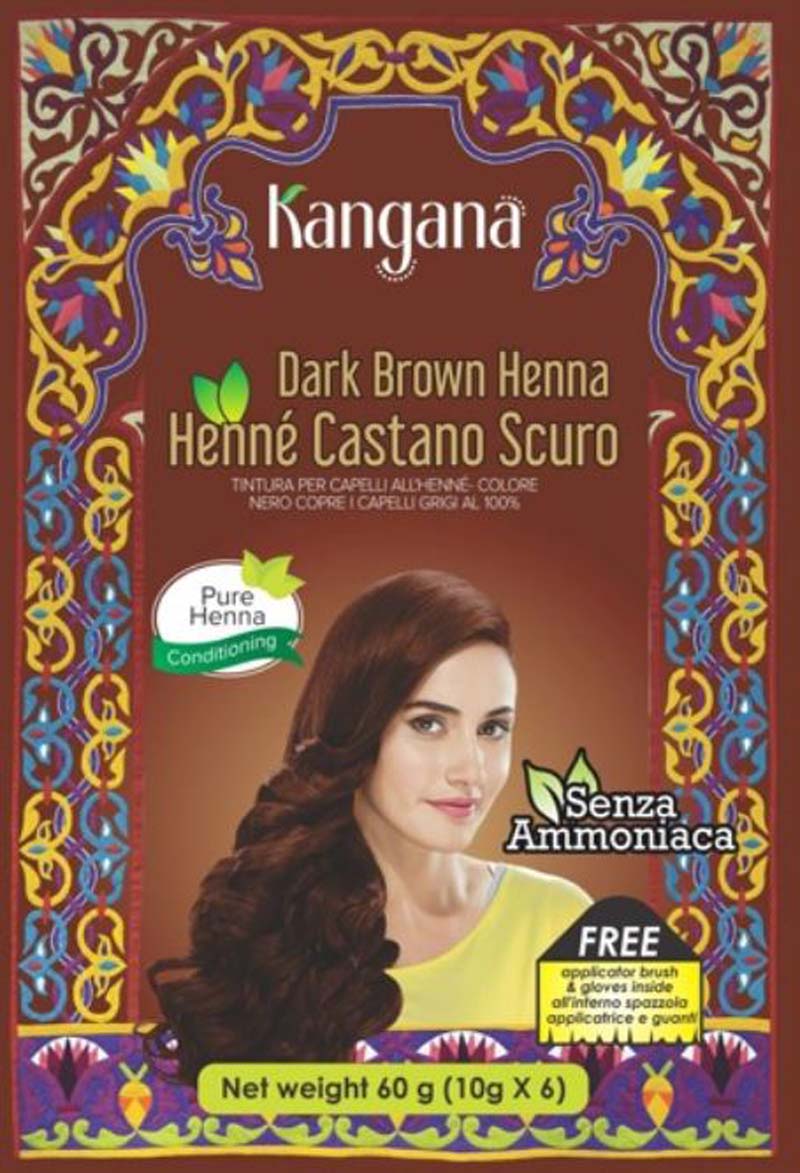 MEHNDI PWD KANGANA DARK BROWN 10X50G - FreshTropical