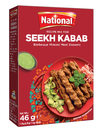 NATIONAL SEEKH KEBAB MASALA 6X92G - FreshTropical