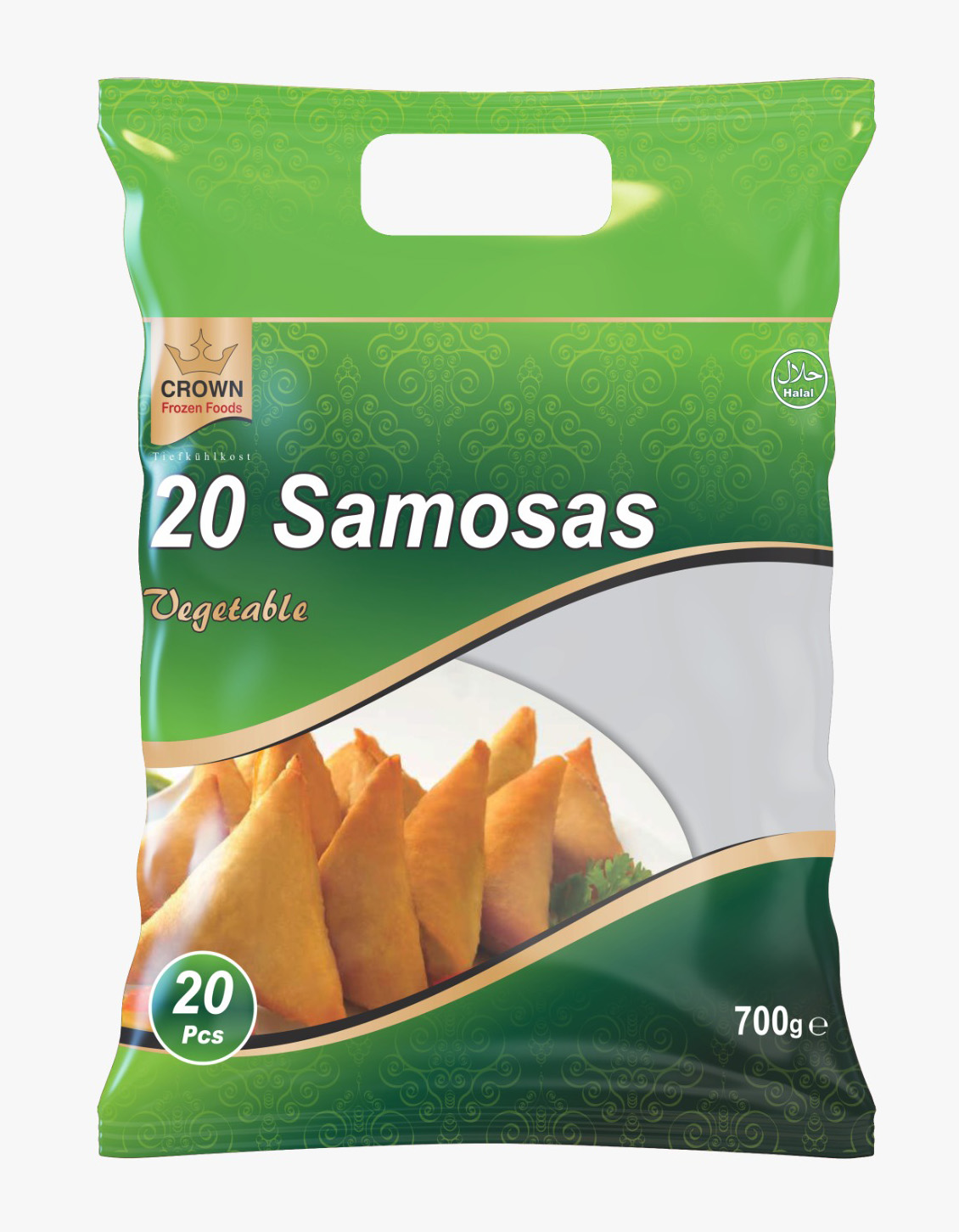 CROWN VEGETABLE SAMOSA 15x700GR - FreshTropical