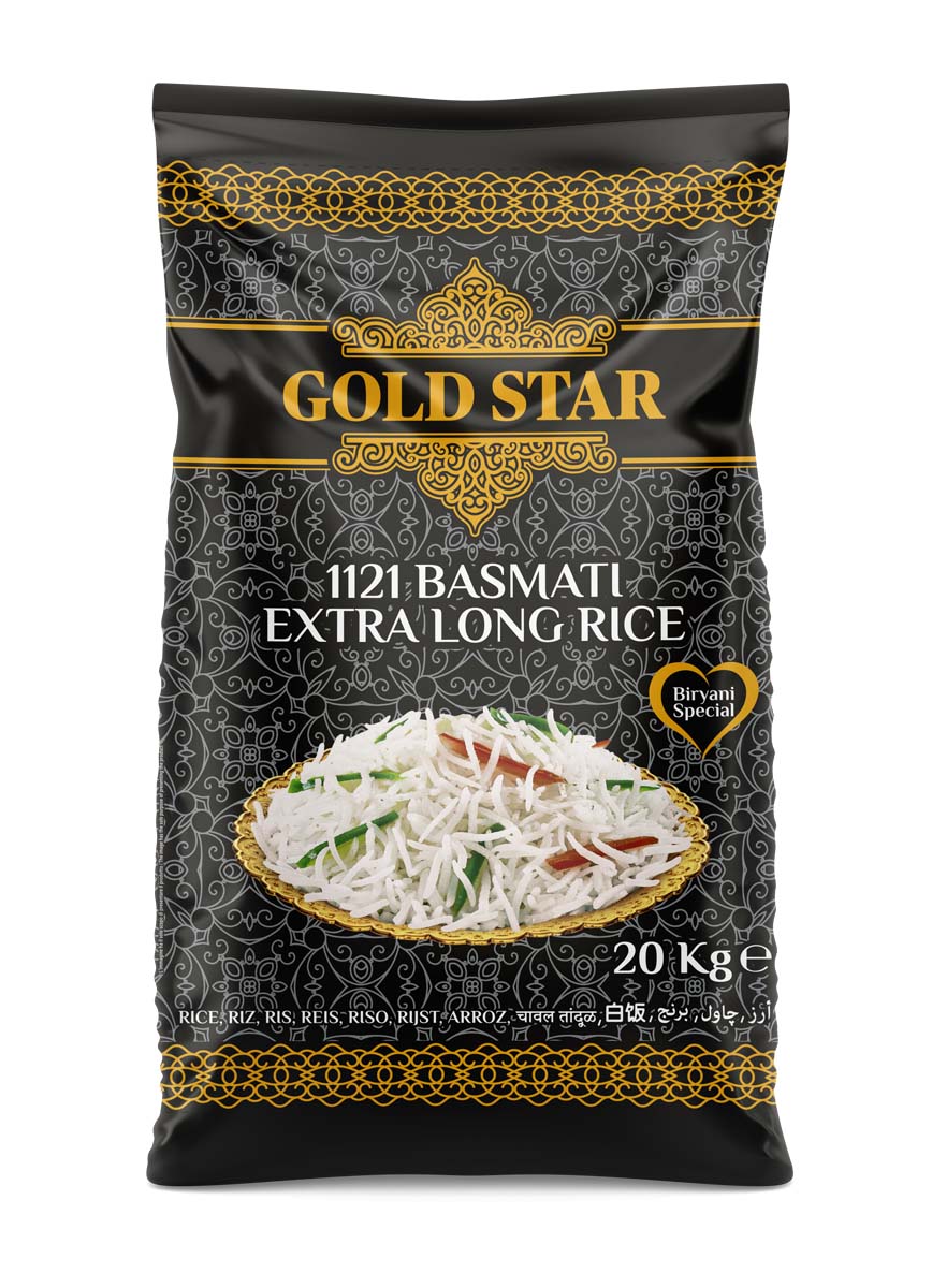 BASMATI GOLD STAR 1121 RISO 18KG - FreshTropical