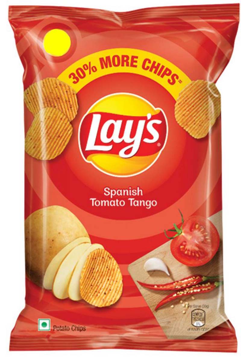 CHIPS LAYS(IND) SPANISH TOMATO 24X50G - FreshTropical