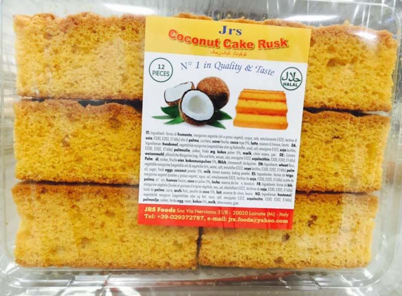 JRS CAKE RUSK COCONUT 15X250G - FreshTropical
