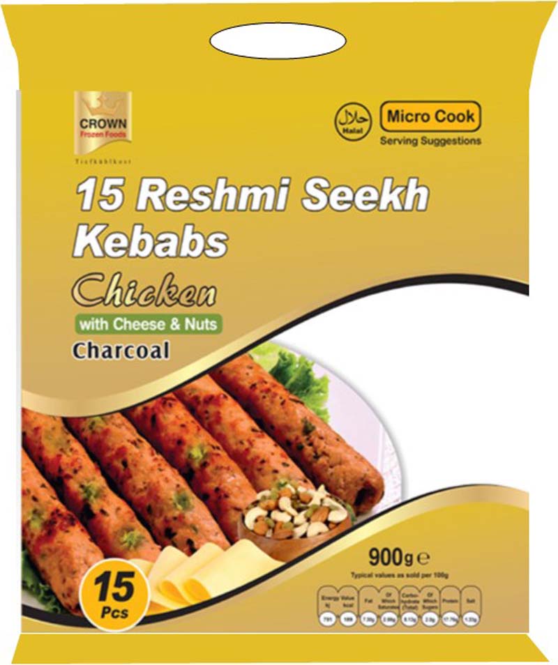 CROWN CHICKEN RESHMI KEBAB 10x900GR - FreshTropical