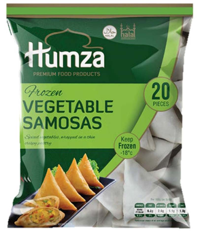 HUMZA VEGETABLE SAMOSA 10X650G FROZEN - FreshTropical