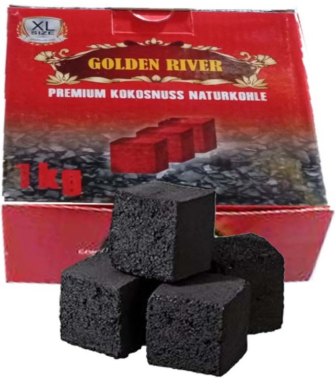 SHISHA CHARCOAL CUBES 1X1KG - FreshTropical