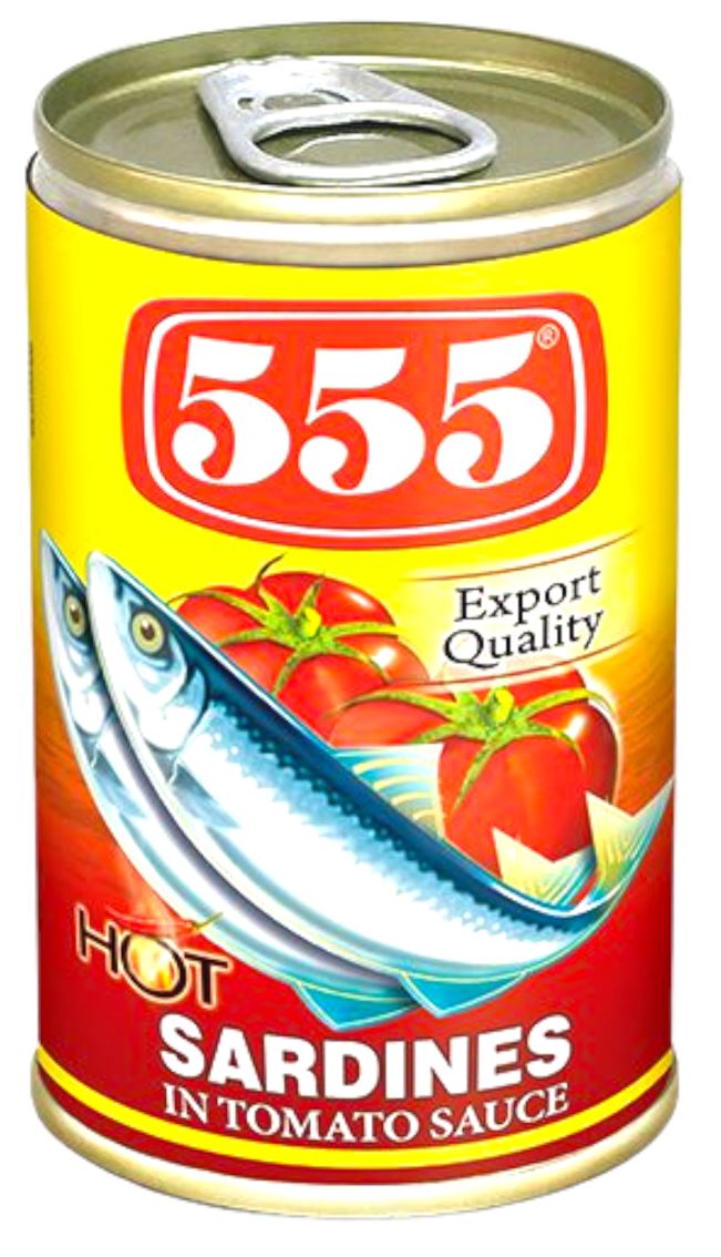PH SARDINE 555 TOMATO HOT 50X155G - FreshTropical