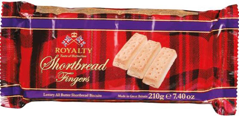 ROYALTY ALL BUTTER SHORTBREAD 24x210GR - FreshTropical