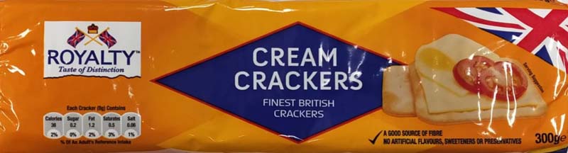 ROYALTY CREAM CRACKERS BISCUITS18x300GR - FreshTropical