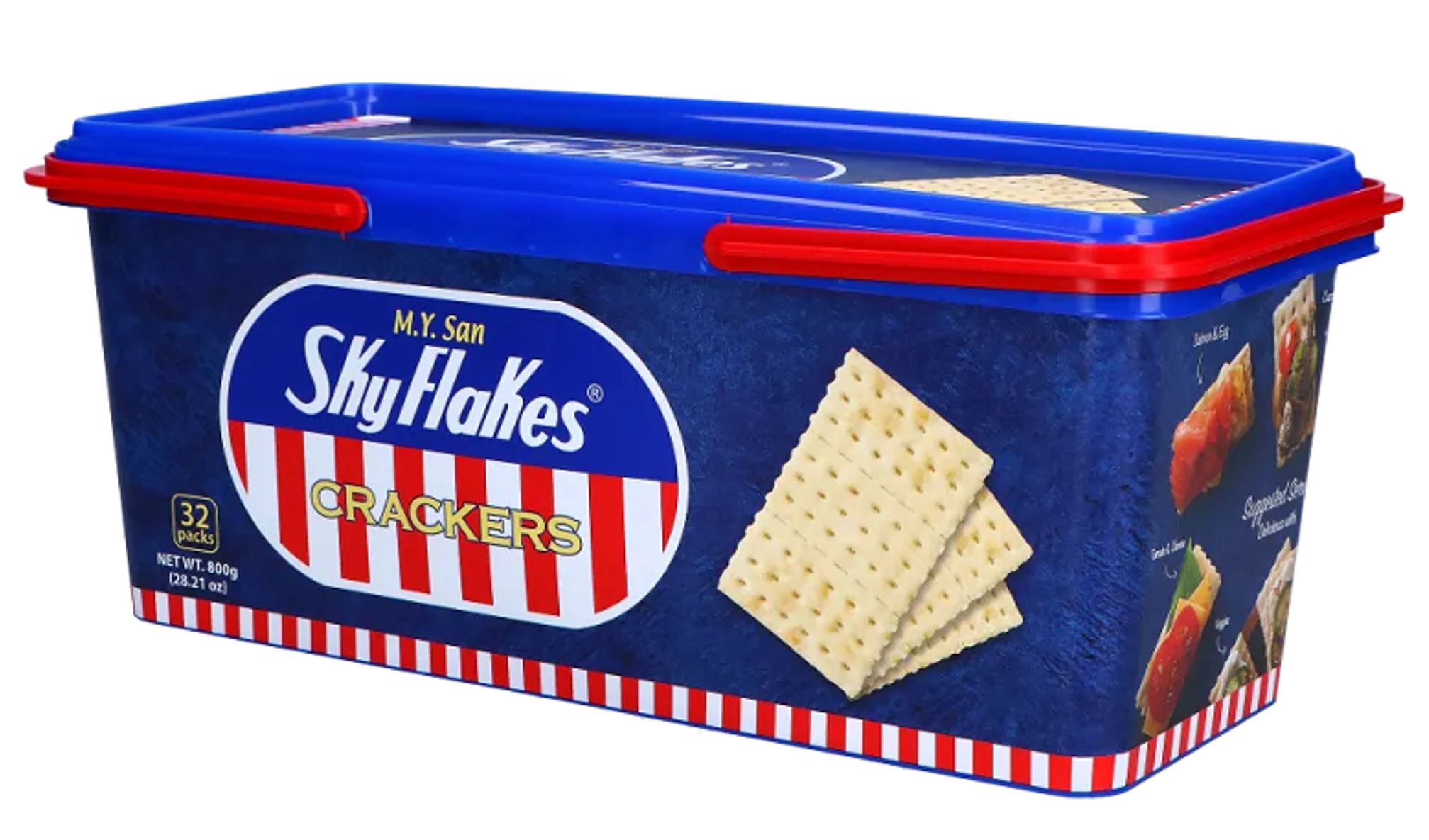 PH SKYFLAKES PLASTIC BOX 8X800G MY SAN - FreshTropical