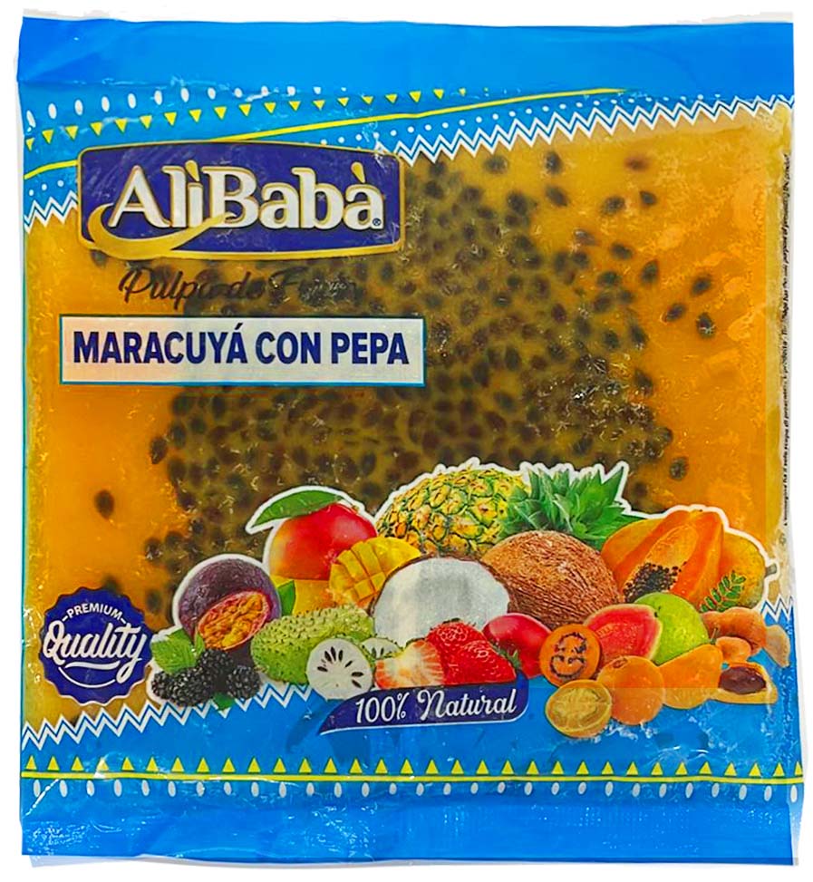 FROZEN PULP MARACUJA SEED12X250G ALIBABA - FreshTropical